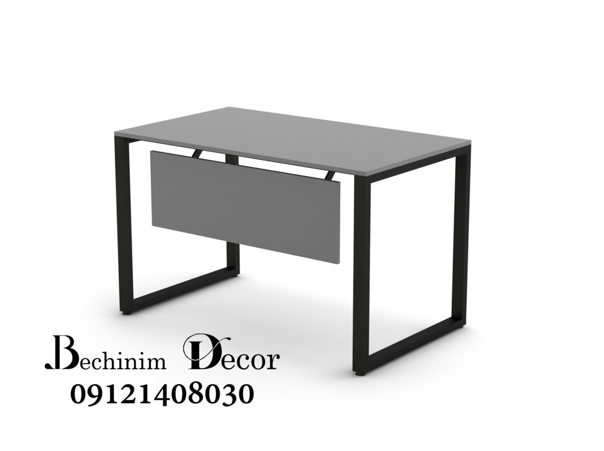 میز پایه فلزی مدرن کلاف بسته بچینیم 60*120 | بچینیم مبلمان اداری
